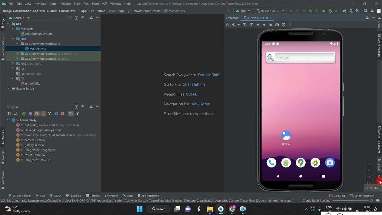 Image classification Android App- TensorFlow Lite - Own data - YouTube