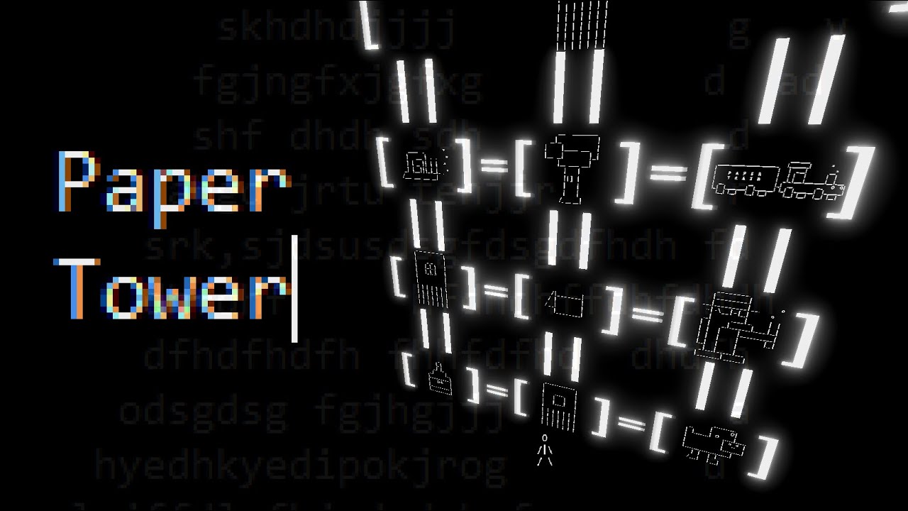 A small ASCII game I made | Paper Tower - YouTube