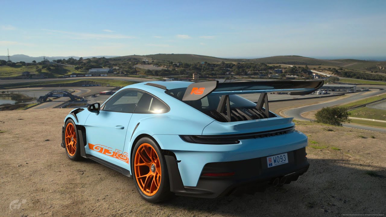 Sonderwunsch "Gulf" Porsche 911 GT3 RS (992) Racing At Laguna Seca ...