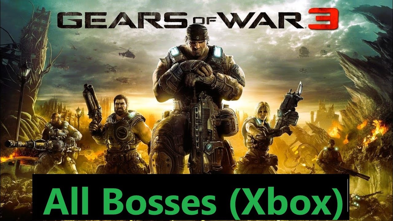 Gears of War 3 | All Bosses (Xbox Series X) - 4k60fps - YouTube