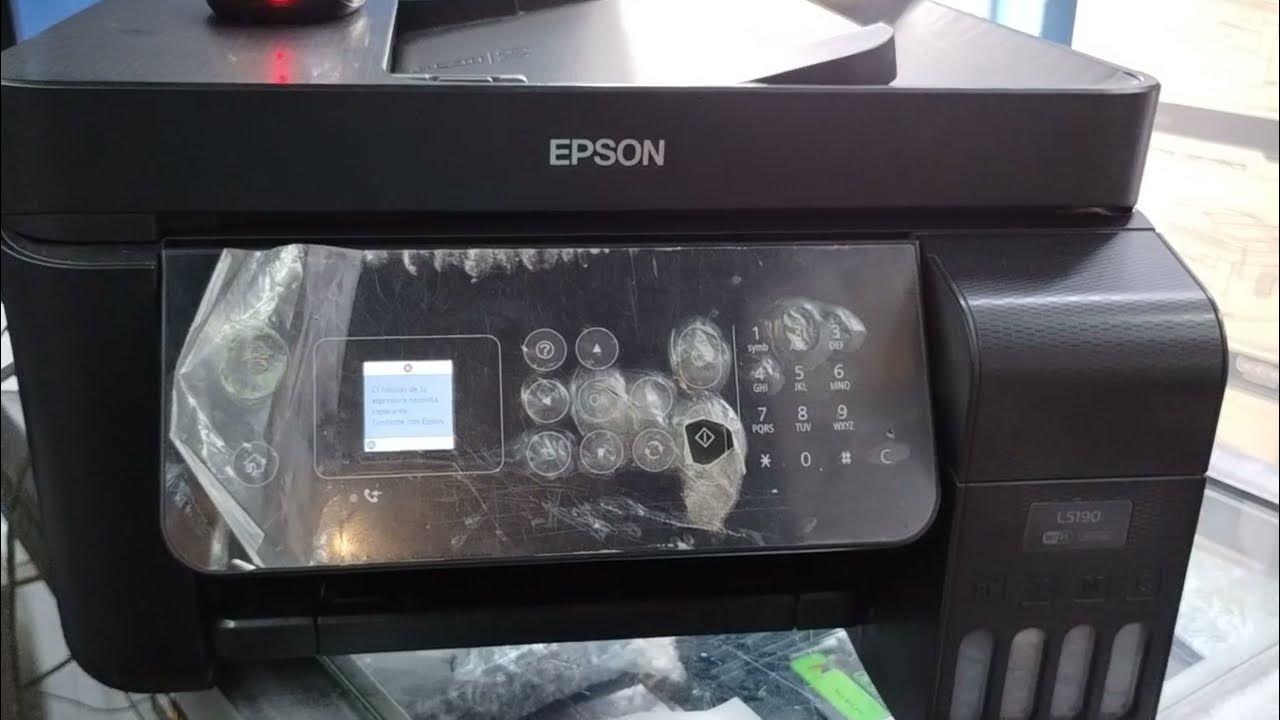 Reset de almohadillas a impresora Epson L5190 - YouTube