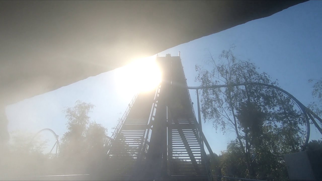 Toverland FENIX Roller Coaster Front Row Onride POV - YouTube