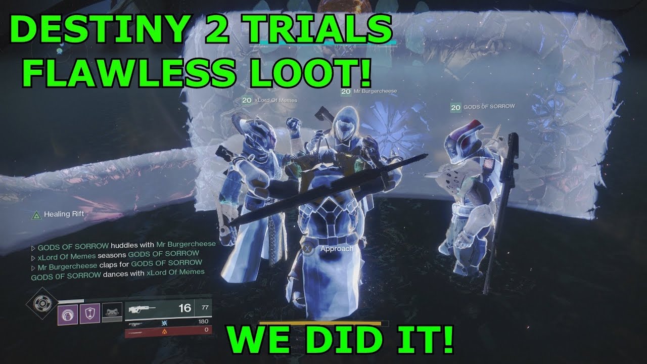 DESTINY 2 TRIALS FLAWLESS LOOT - YouTube
