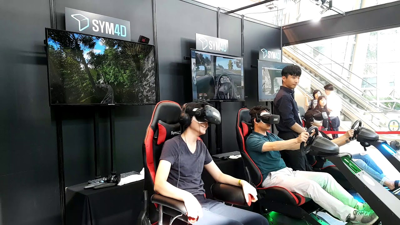 [심포디] 2017 KVRF / SYM4DX & No Limits 체험 (Sym4D Motion Simulator & No limits) - YouTube
