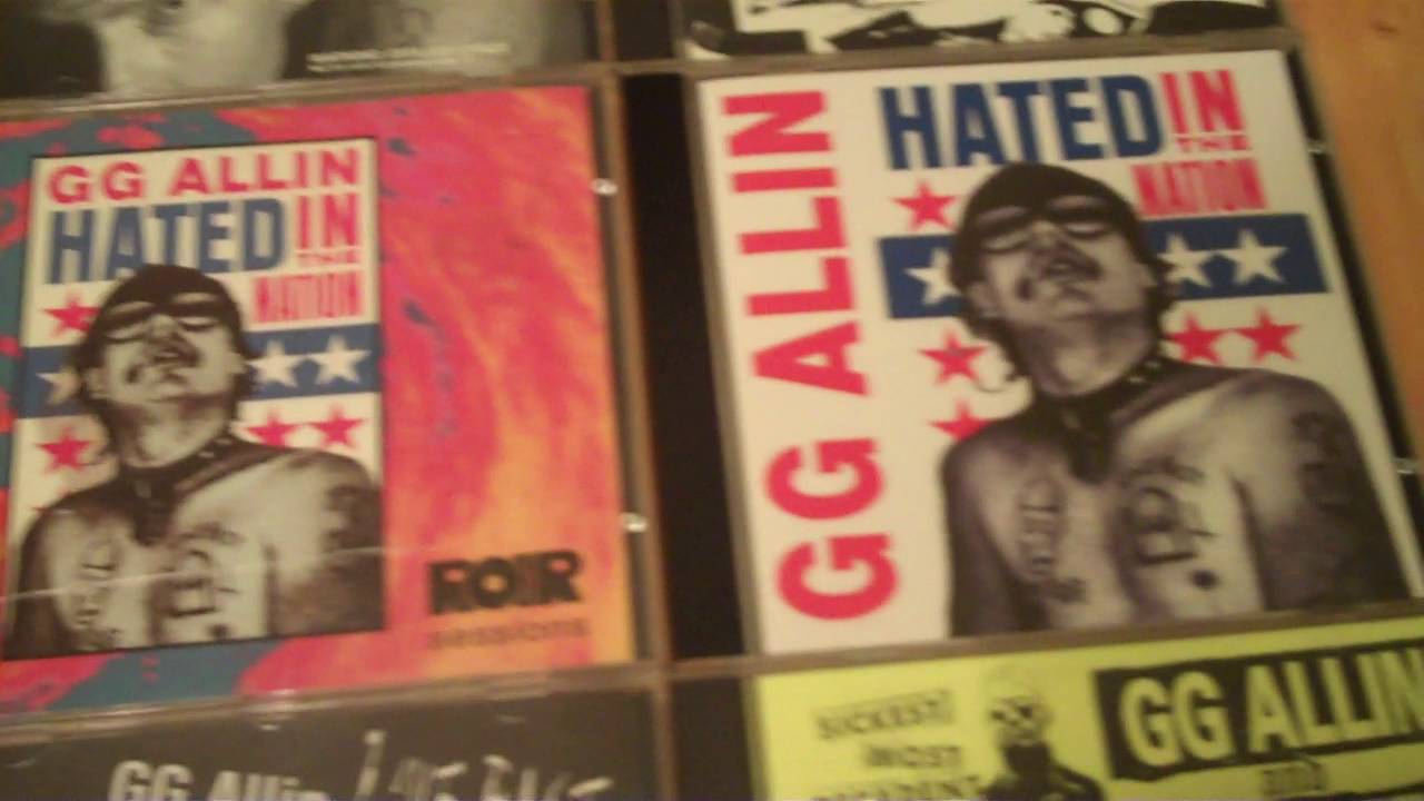 GG Allin CD collection. - YouTube