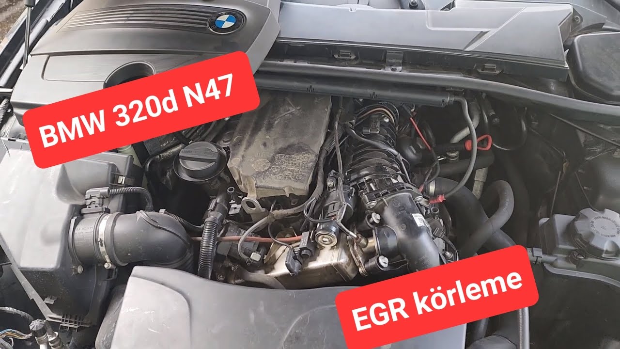 👍EGR İPTAL, 217 bin km de, BMW 320d N47 dizel motor, egr fiziksel ...