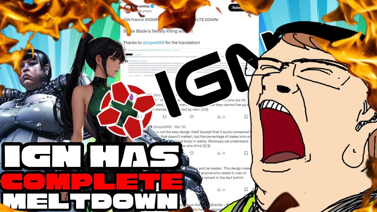 IGN Editor Has HILARIOUS Woke MELTDOWN | Claims Stellar Blade "Kills ...