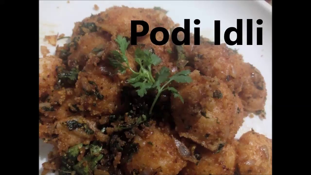 Podi Idli / Instant Evening Snack / Quick & Easy Snack with left over ...