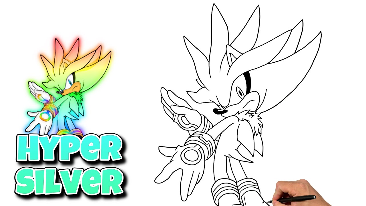 How To Draw HYPER SILVER #silverthehedgehog #drawing - YouTube