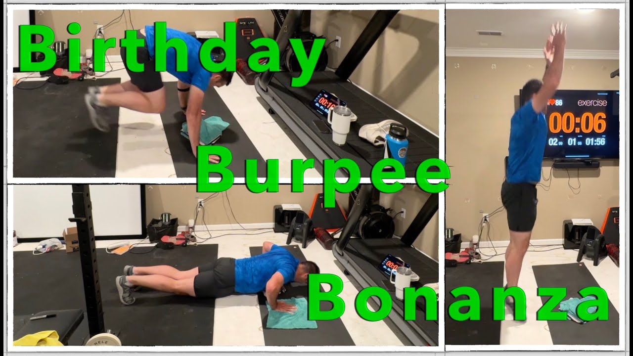 502 BIRTHDAY BURPEES!!! I had my ups and downs but got them done! - YouTube