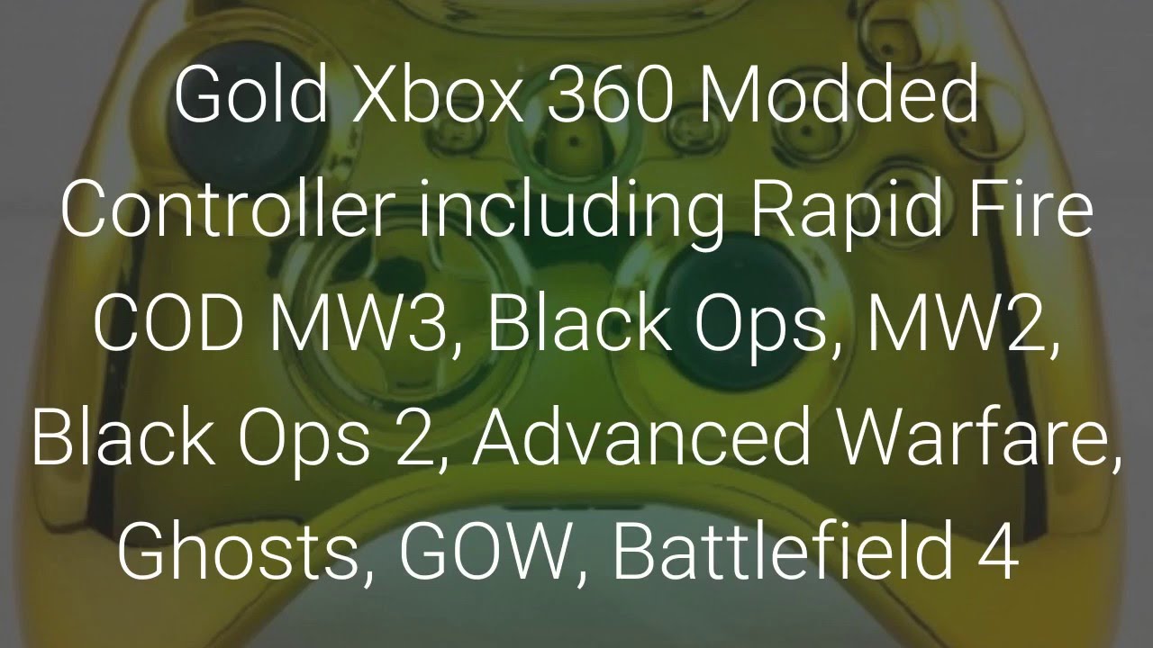 XBOX 360 modded controllers - YouTube