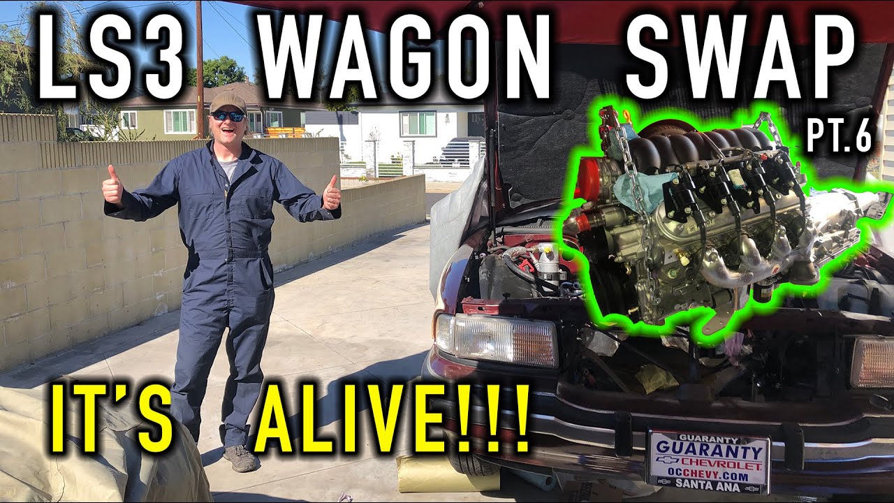 Installing an LS3 E-ROD & Holley Accessories in a Roadmaster Wagon ...