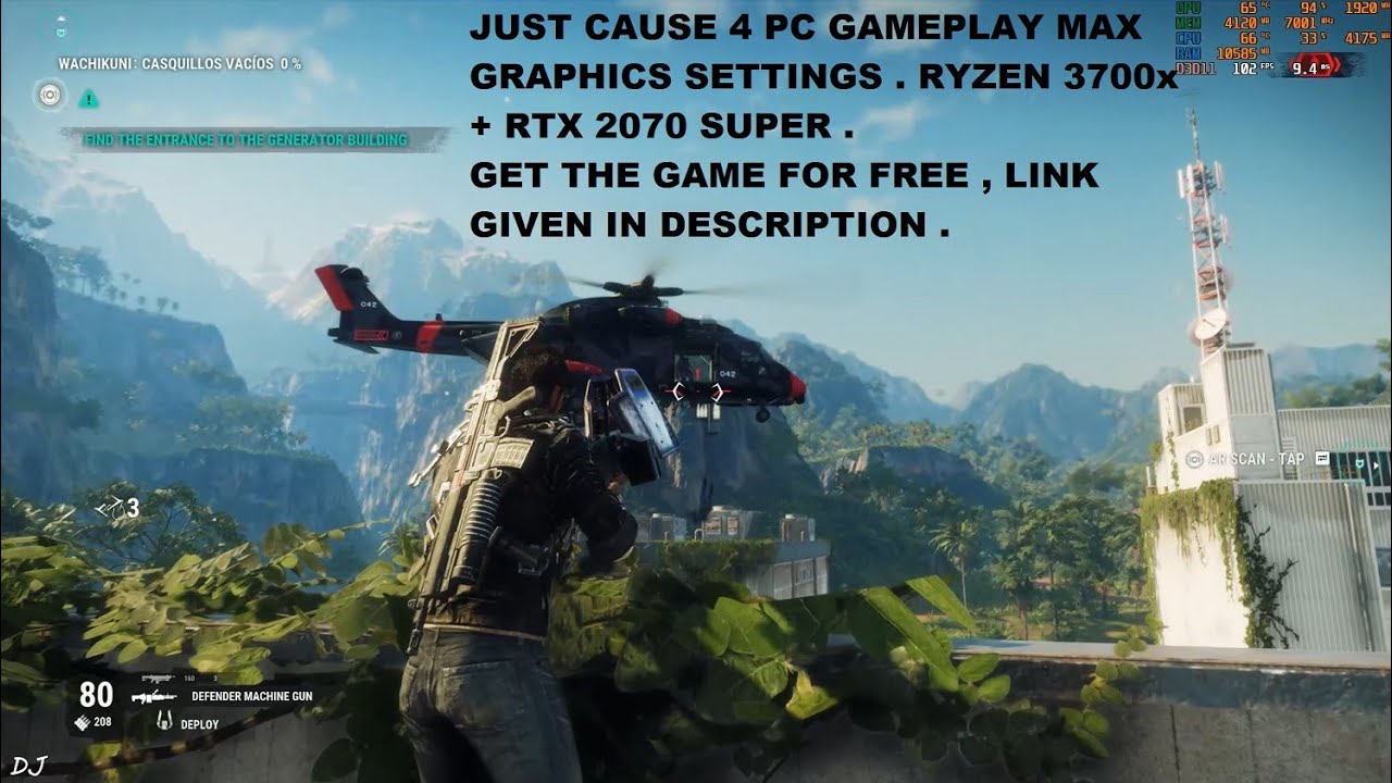 Just Cause 4 PC Max Graphics Setting Part 1 Gameplay RTX 2070 Super ...