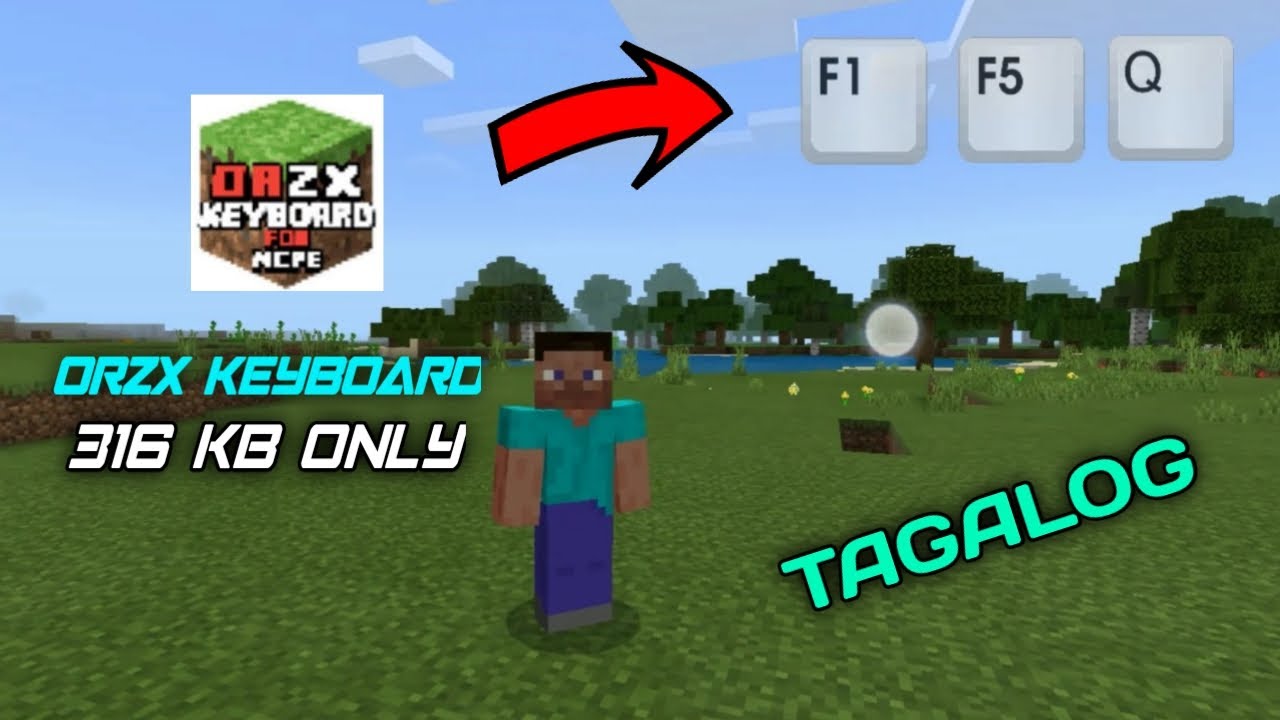How to set up ORZX Keyboard | F1, F5, Q Button in Minecraft Pe ...