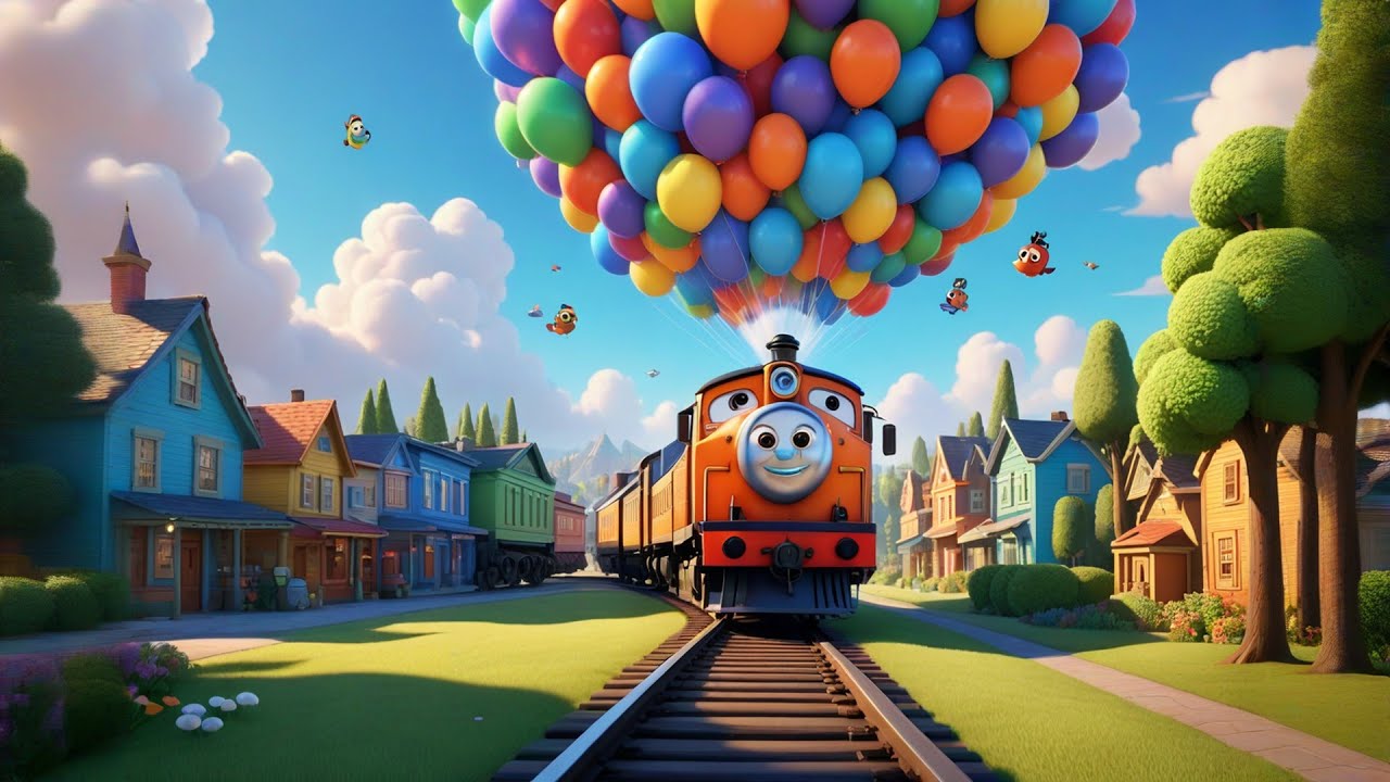 My Toy Train Flew to the Sky” 🚂☁ | Imaginative Story & Learning ...