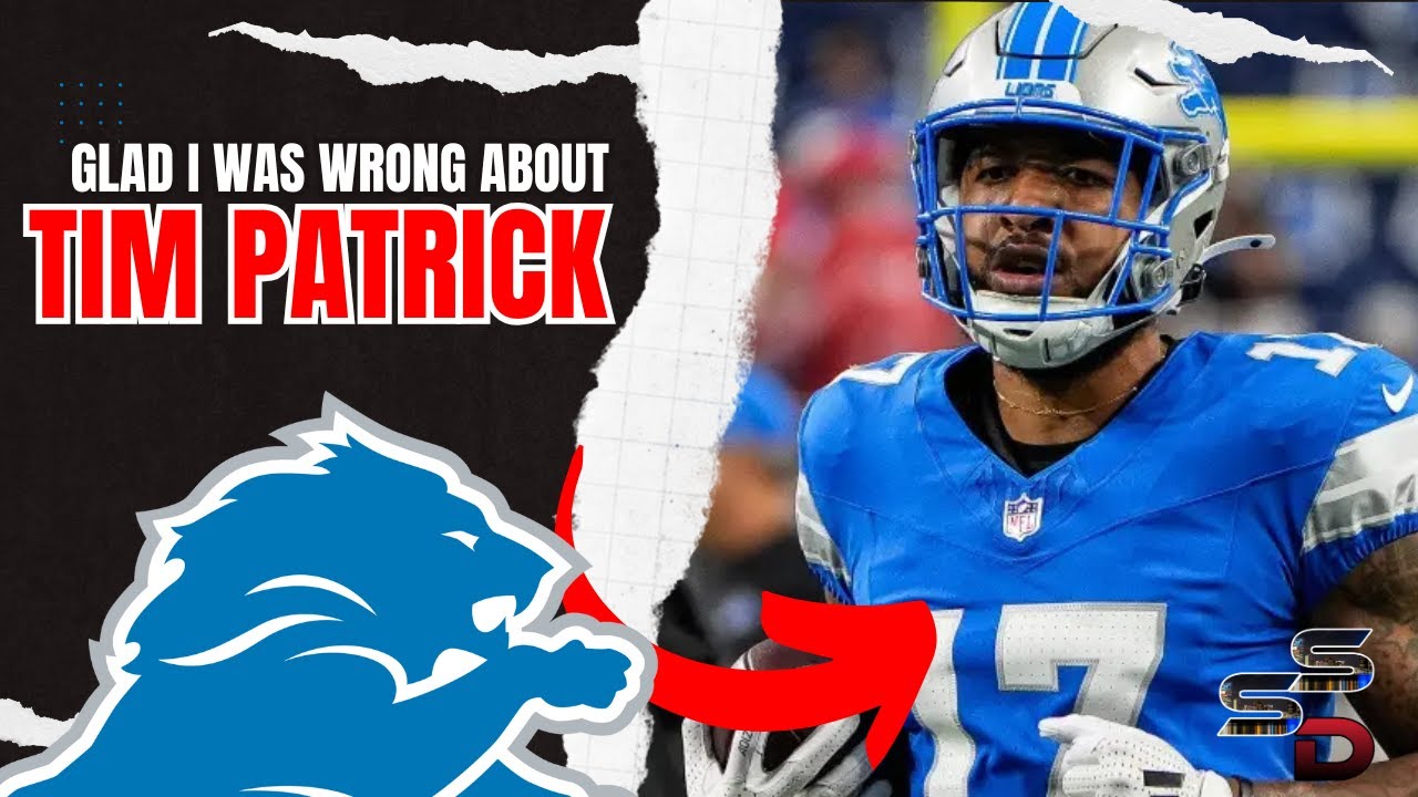 I Owe Detroit Lions' WR Tim Patrick A BIG FAT APOLOGY!!!!!! - YouTube