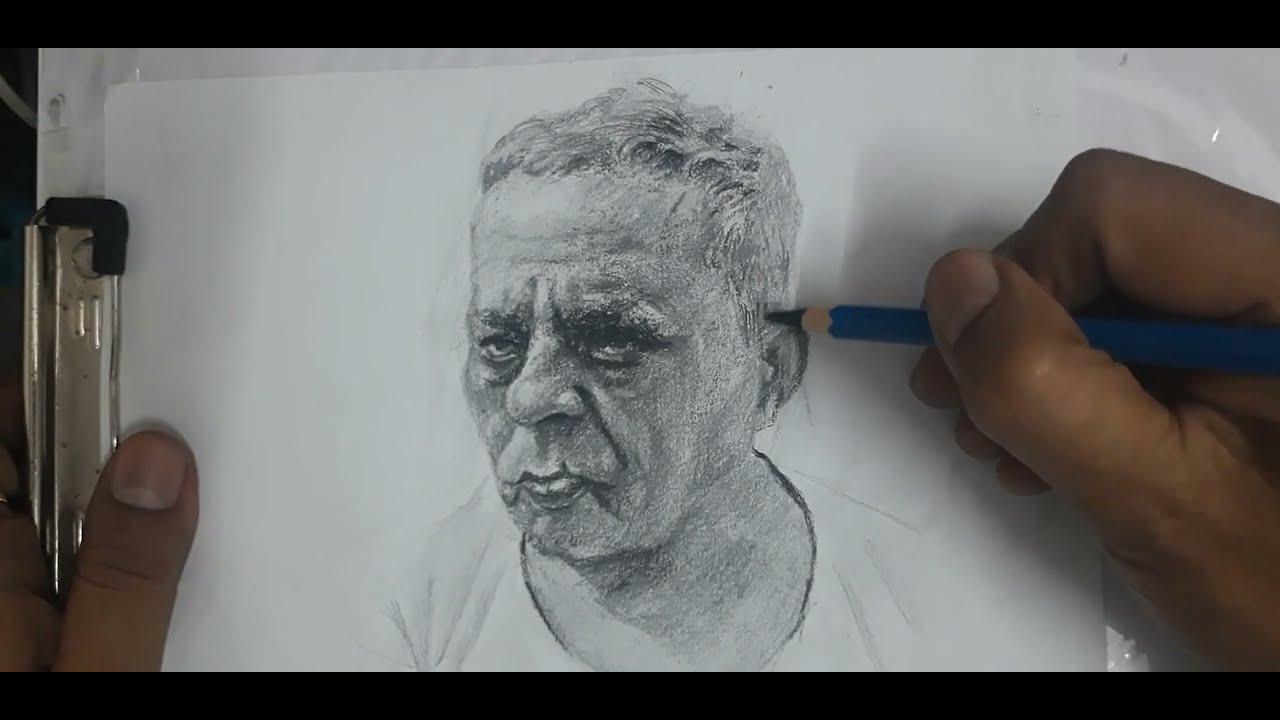 How to Draw Face without Grid Method | Pencil Shading Using Graphite ...