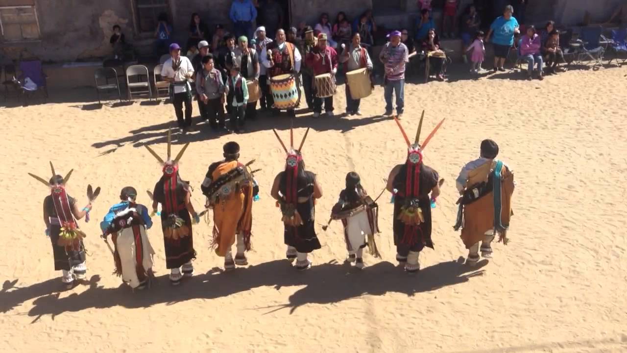 Hopi Harvest Festival 2015 - Hopi Kalytaka dance group pt.3 - YouTube