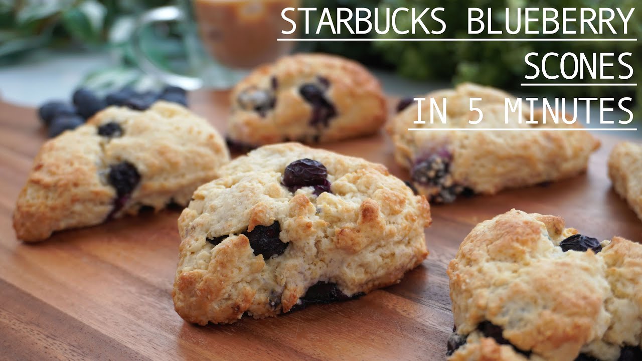 Starbucks Blueberry Scones in 5-Minute🫐 | Quick & Easy Recipe! - YouTube
