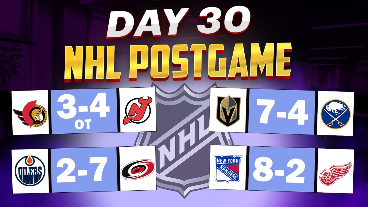 Reviewing Day 30 Of The NHL Season | NHL Postgame Day 30 - YouTube