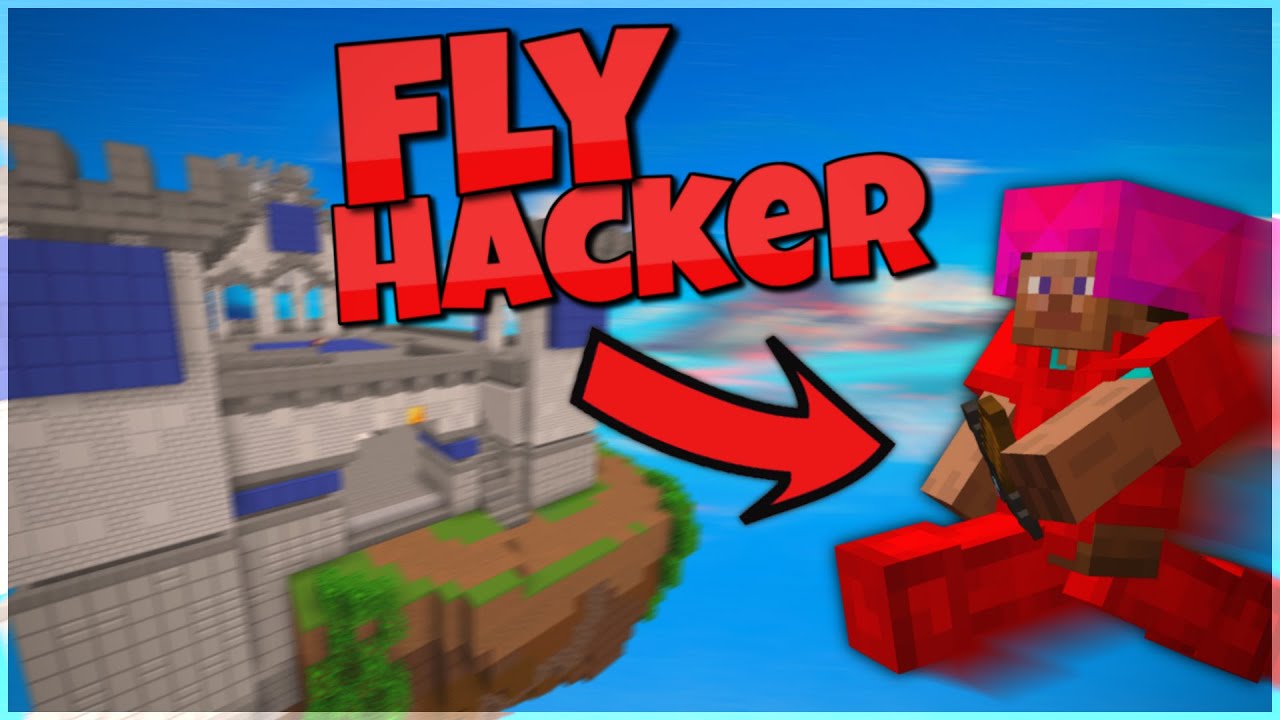 INSANE Castle Clutch Against FLY HACKER | Hypixel Bedwars - YouTube