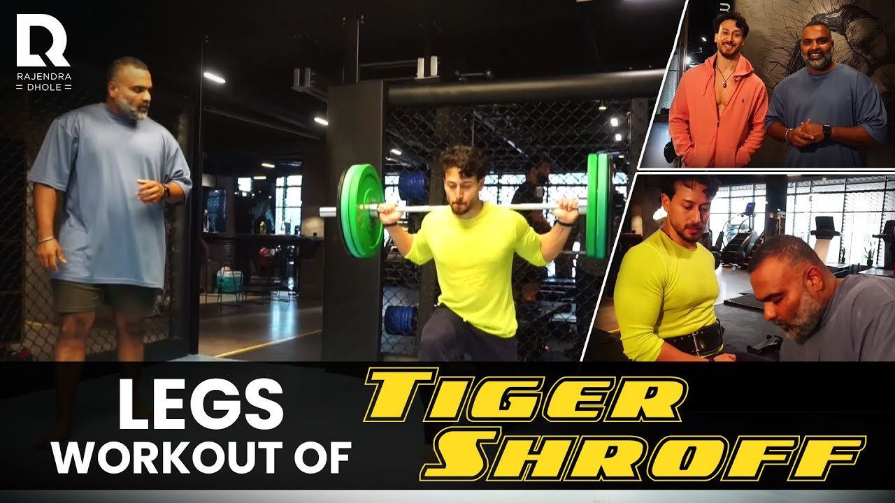 Tiger Shroff Legs Workout | Fitness Transformation | Rajendra Dhole ...
