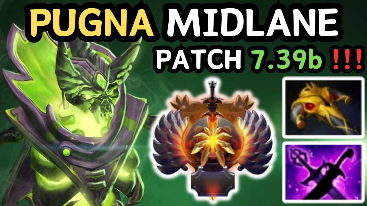 🔥 NEW PATCH 7.39b - IMMORTAL PUGNA Midlane Gameplay 🔥 Pugna Perspective ...