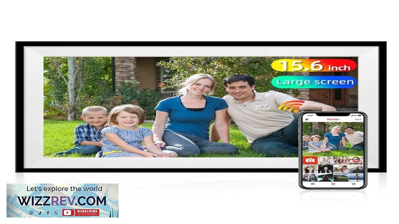 Frameo 15.6 Inch HD Touch Screen Digital Touch Screen Photo Frame ...