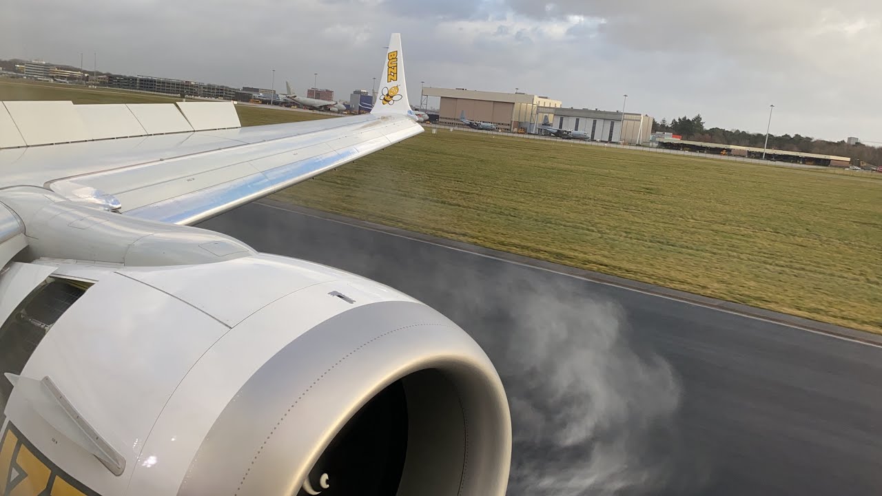 *FULL REVERSE!!!*| Buzz | B737-8200 | Krakow - Eindhoven - YouTube