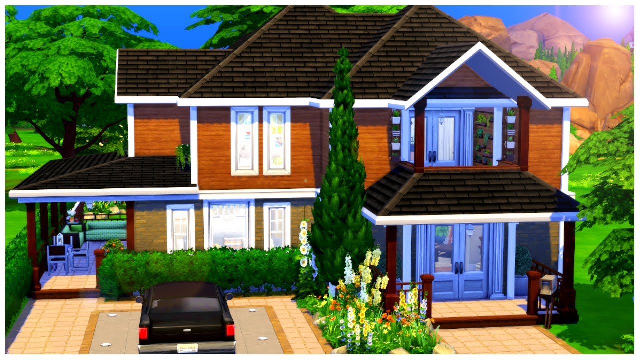 🏡 VIXELLA SHELL CHALLENGE || The Sims 4: Speed Build (No CC) - YouTube
