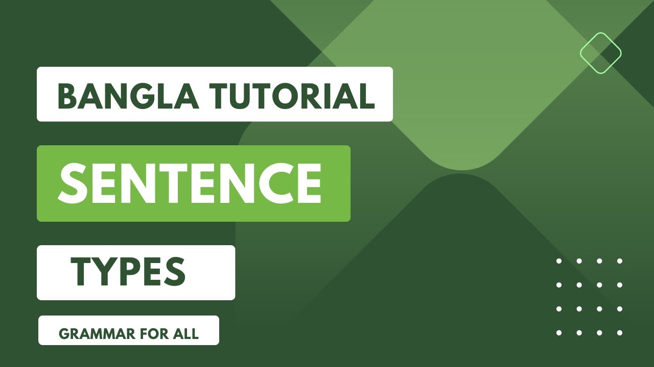 Types Of Sentence | Bangla Tutorial | Basic Grammar - YouTube