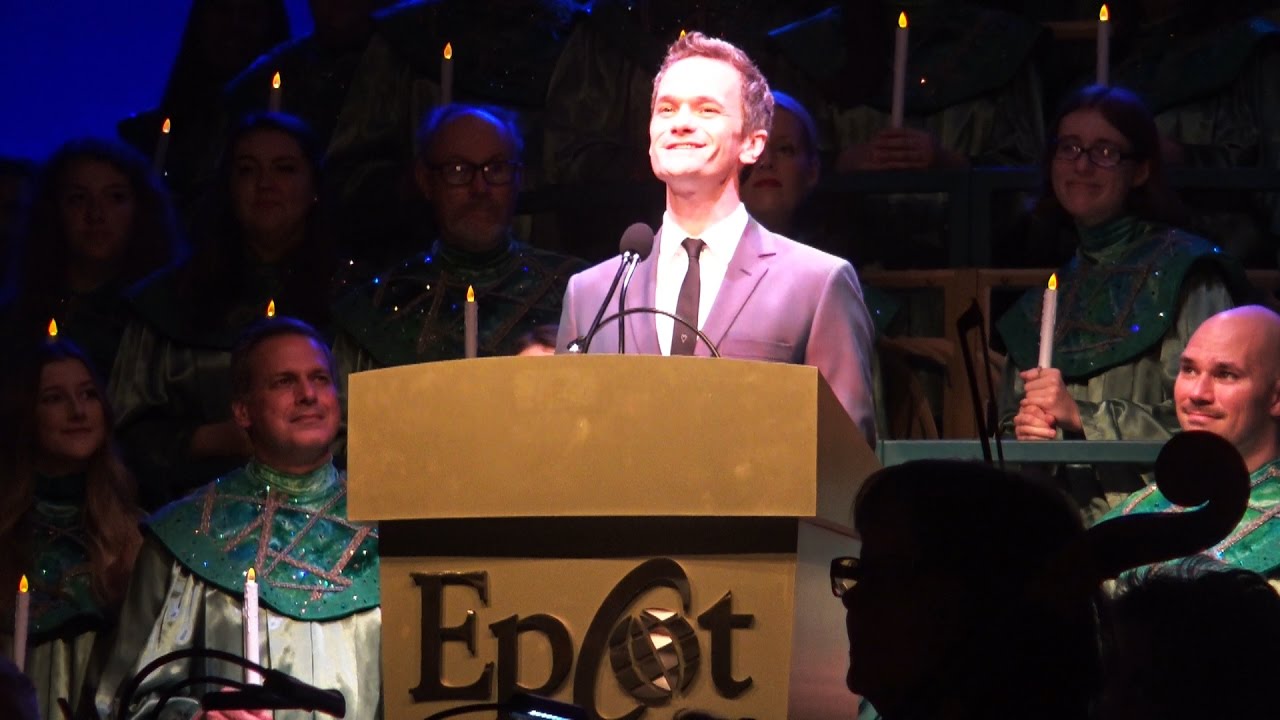 Neil Patrick Harris - HIGHLIGHTS of Epcot's Candlelight Processional ...