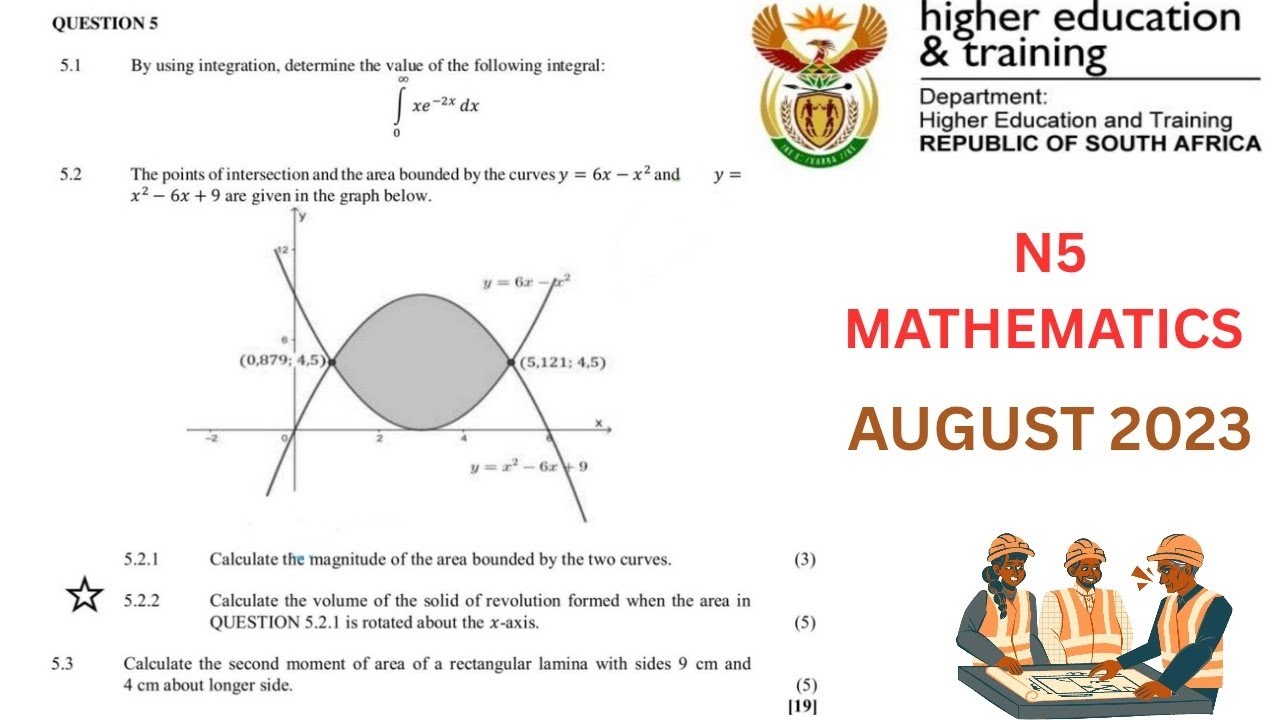 N5 Mathematics Integration August 2023 Question 4 | Application ...