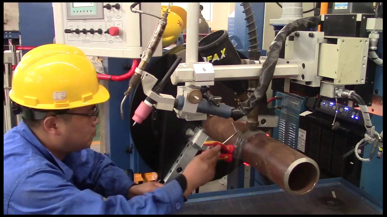 4inch carbon steel pipe automatic welding, adopt automatic GTAW root ...