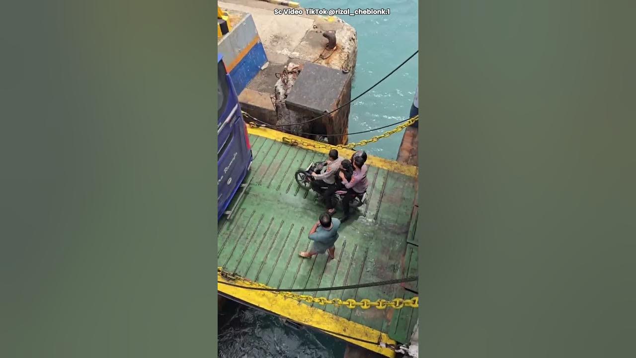 Viral! diduga pelaku curanmor ditangkap di kapal ferry Merak-Bakauheni saat akan melarikan diri# ...