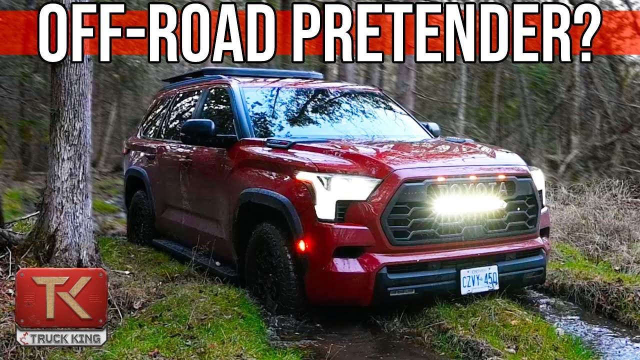 Trail Damage! Toyota Sequoia TRD Pro Takes On Ice, Water & Mud - YouTube
