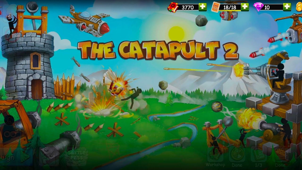 the catapula vidio game part 14 - YouTube