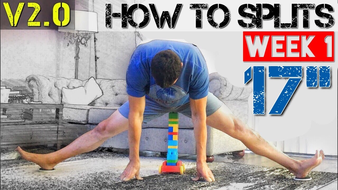 17" (Splits Week 1) How to do side splits for beginners -Lego Tower ...