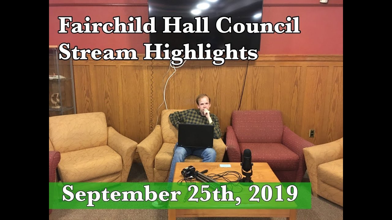 Fairchild Hall Council LIVE Highlights 9/25/19 - YouTube