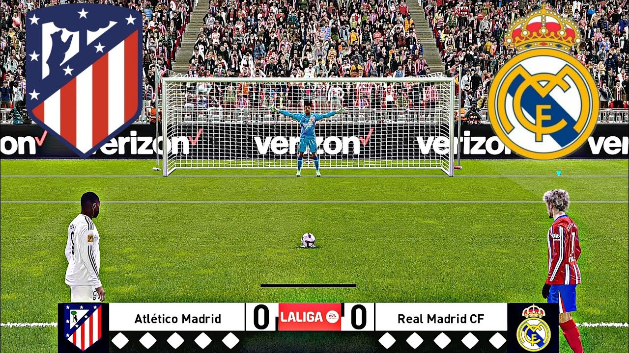 ATLETICO MADRID VS REAL MADRID FULL PENALTY SHOOTOUT | ATL VS RMA ...
