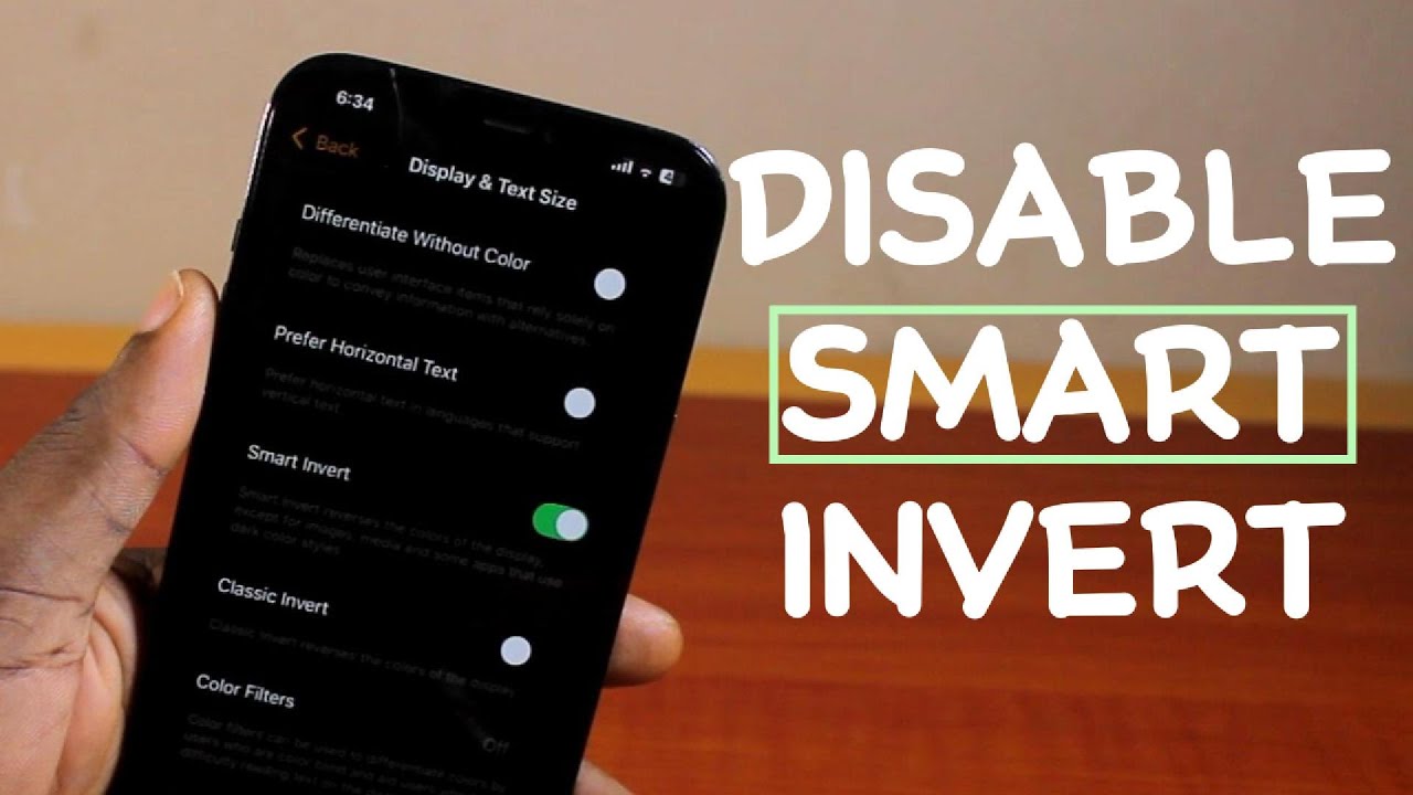 How to Turn Off Smart Invert on an iPhone - YouTube