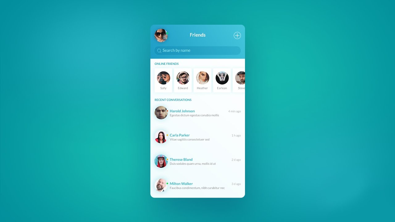 Day 209 Contacts UI Design process - YouTube