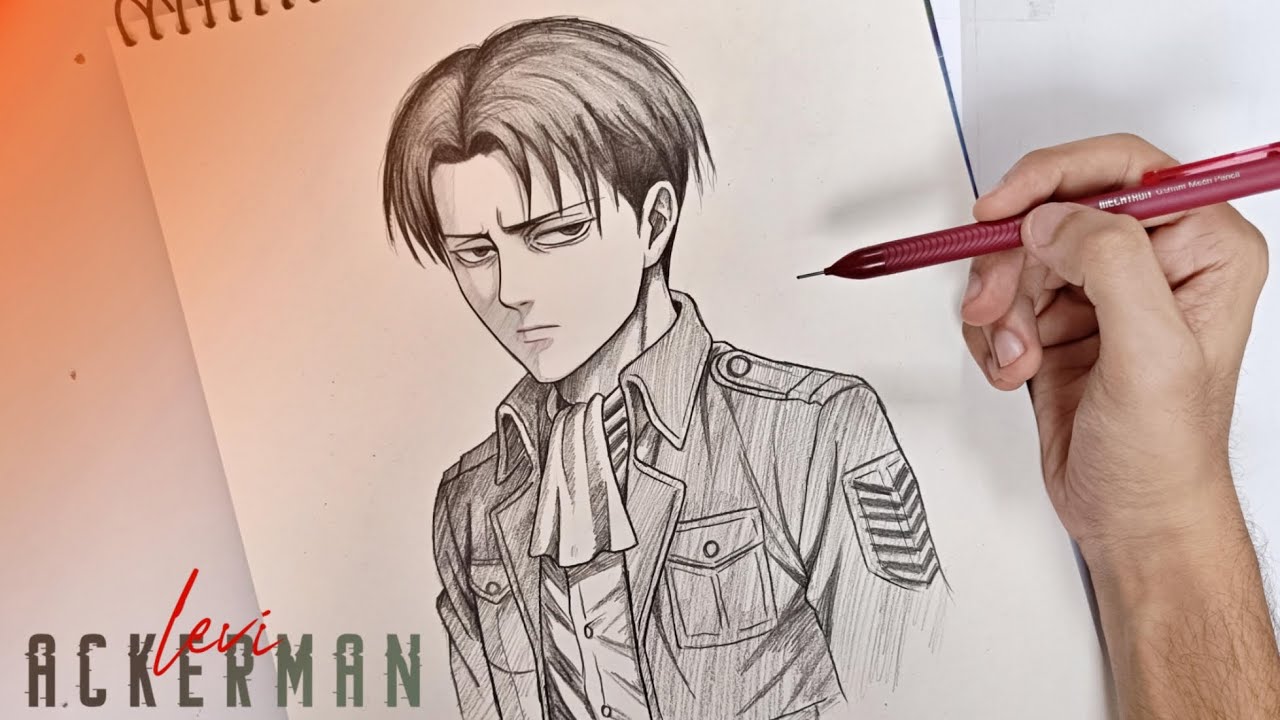 Levi Ackerman Pencil Drawing | Attack on Titan Realistic Sketch ...