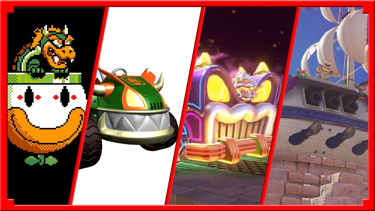Evolution of Bowser's Vehicles (mostly) (1990 - 2019) - YouTube