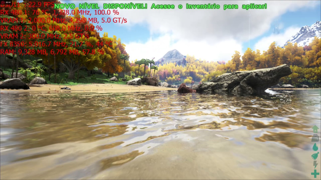 Ark Survival Evolved 1440p test | RX 480 - FX 8350 OC (? = a 4K?) - YouTube