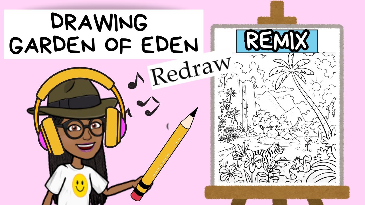 RE-DRAW | How to Draw Garden of Eden In 5 Mins! | REMIX: Step-by-Step ...