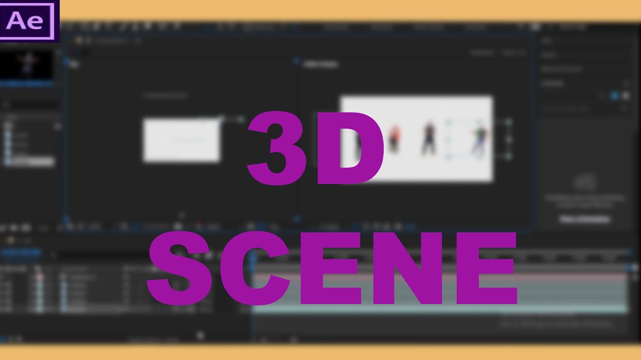 HOW TO CREATE A 3D SCENE INSIDE ADOBE AFTER EFFECTS 2020 - YouTube