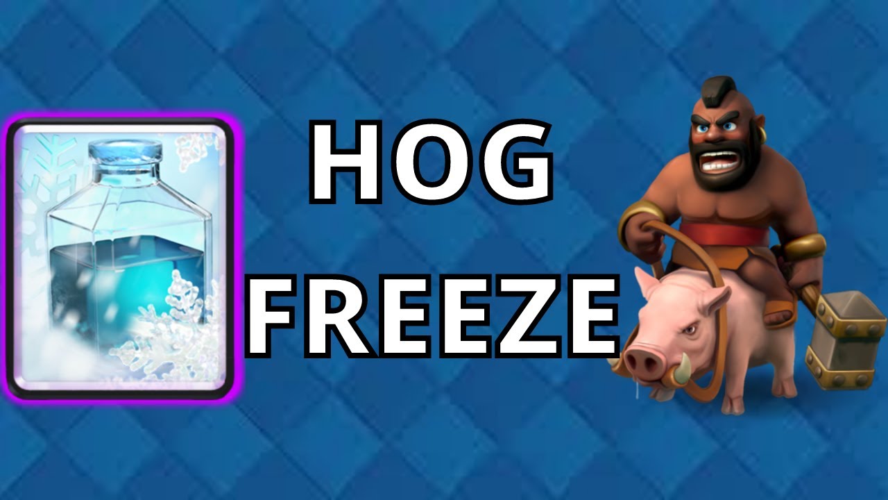 EASY WINS WITH THIS DECK! | Hog Rider Freeze Deck Clash Royale - YouTube