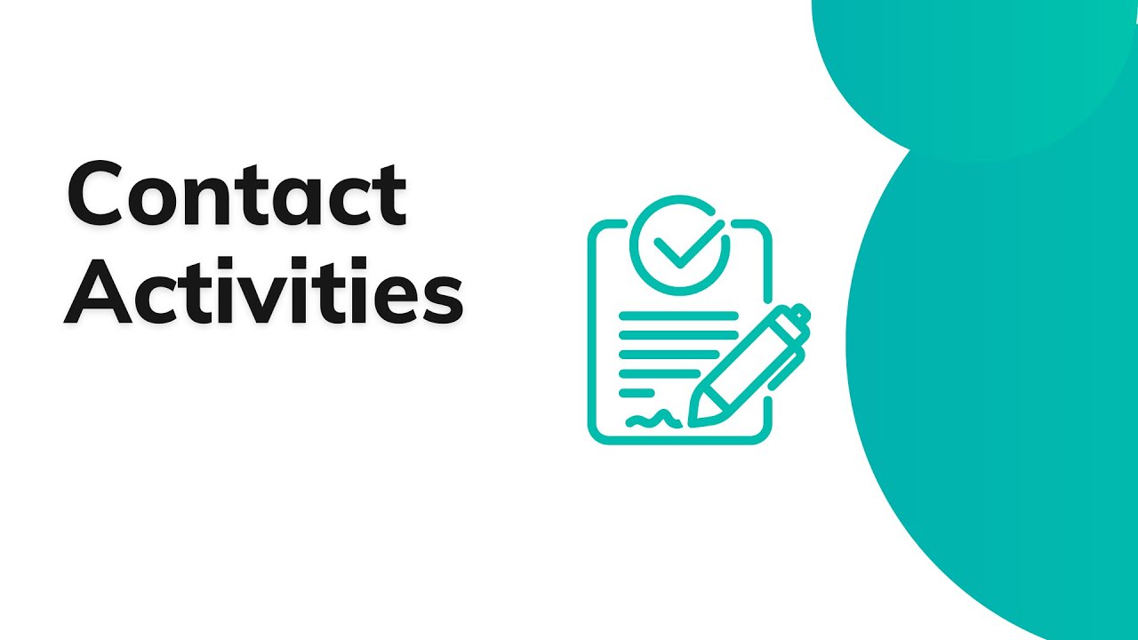 Contact Activities - YouTube