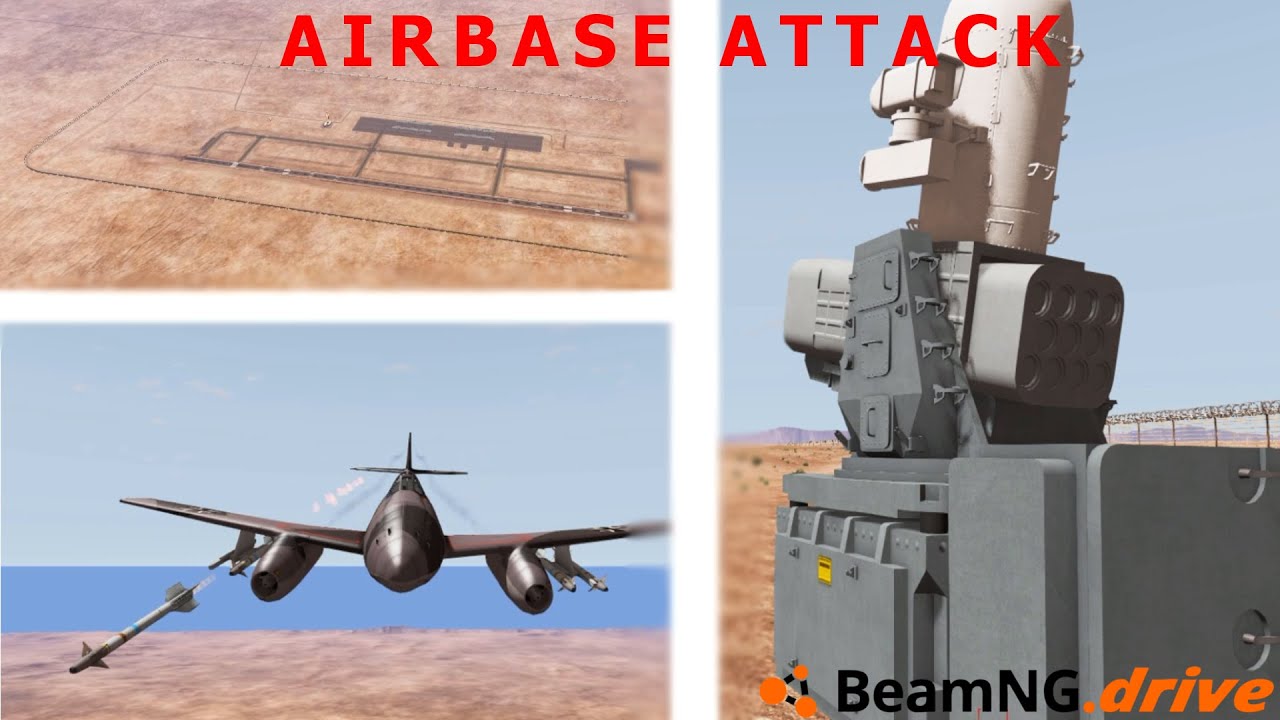Airbase Attack (BeamNG Drive) - YouTube